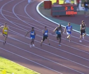 Pascal Mancini décroche la deuxième place sur 100 m aux championnats de ...